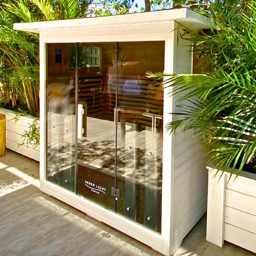 La Mar | Outdoor Infrared Sauna White 4 person Innerlight