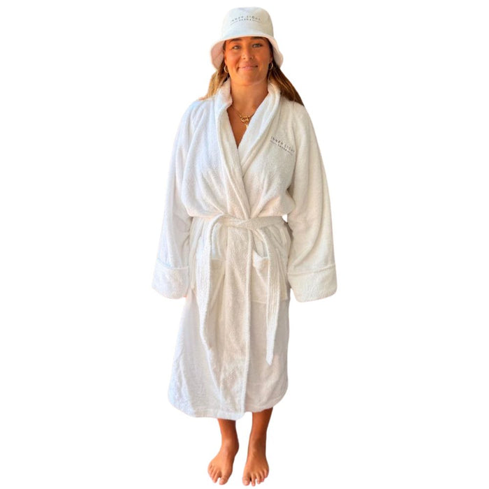 White Plush Robe – Inner Light Sauna